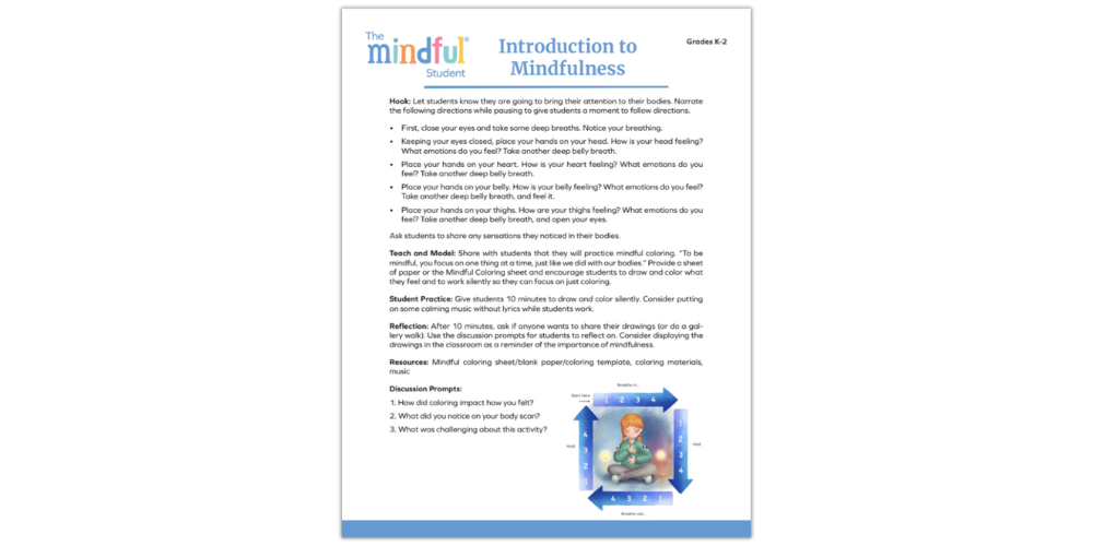 Introduction to Mindfulness (K-2) - Fly Five