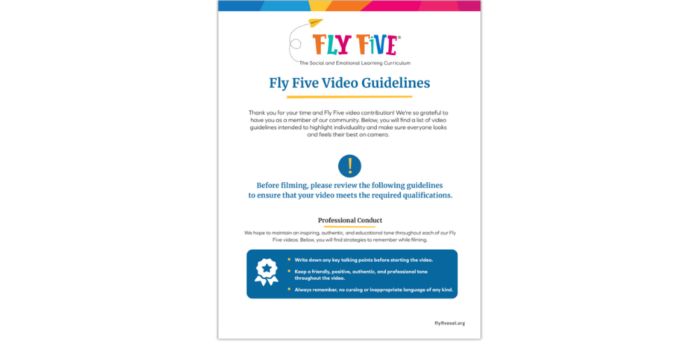 Fly Five Video Guidelines - Fly Five