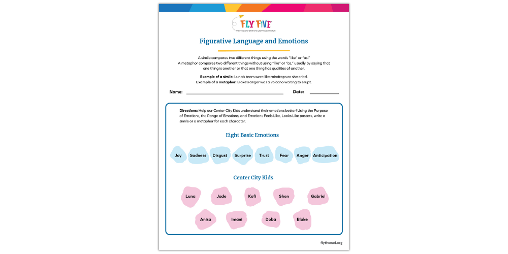 Figurative Language and Emotions - Fly Five